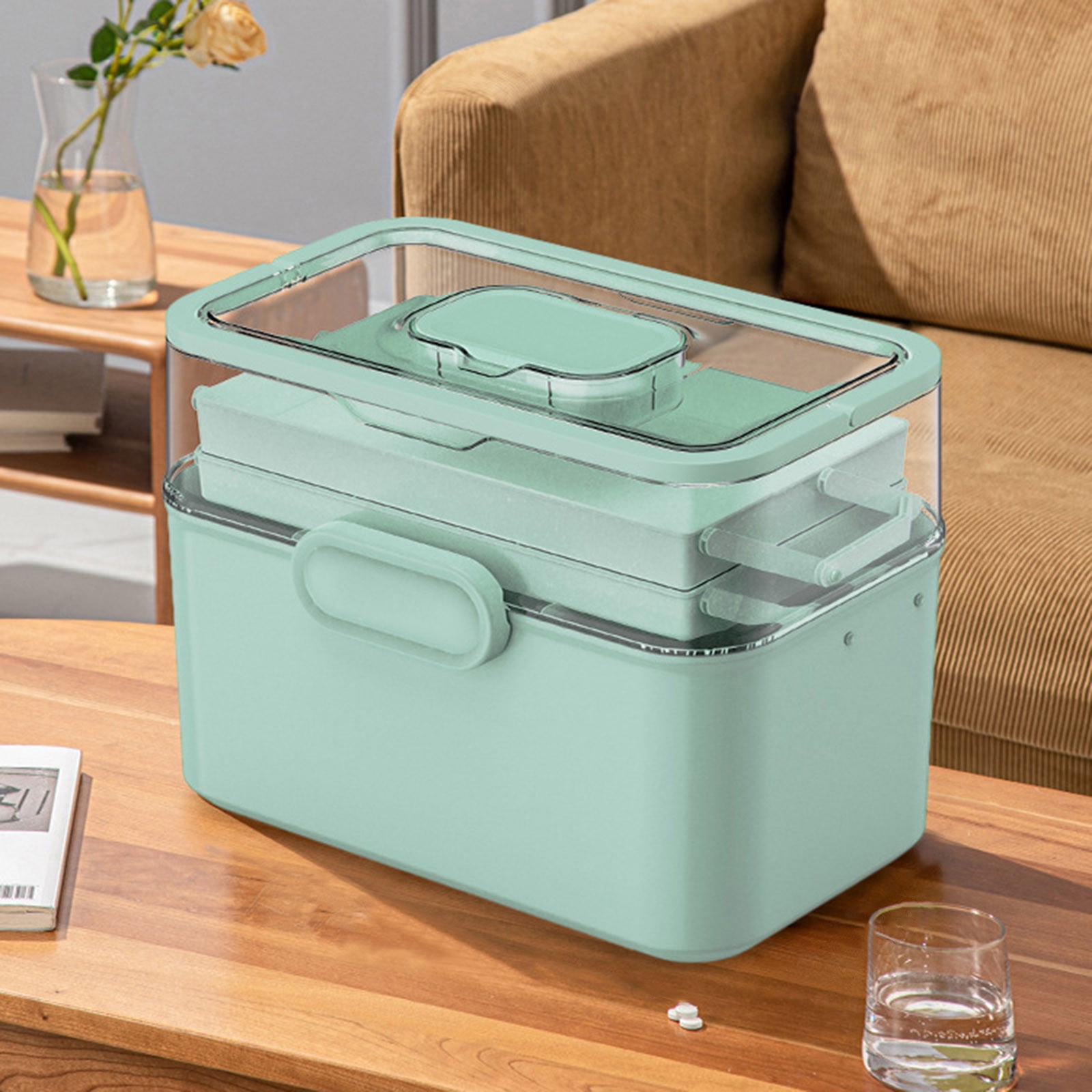 Household Storage Medicine Box,3 Tier Portable Storage Organizer With ...