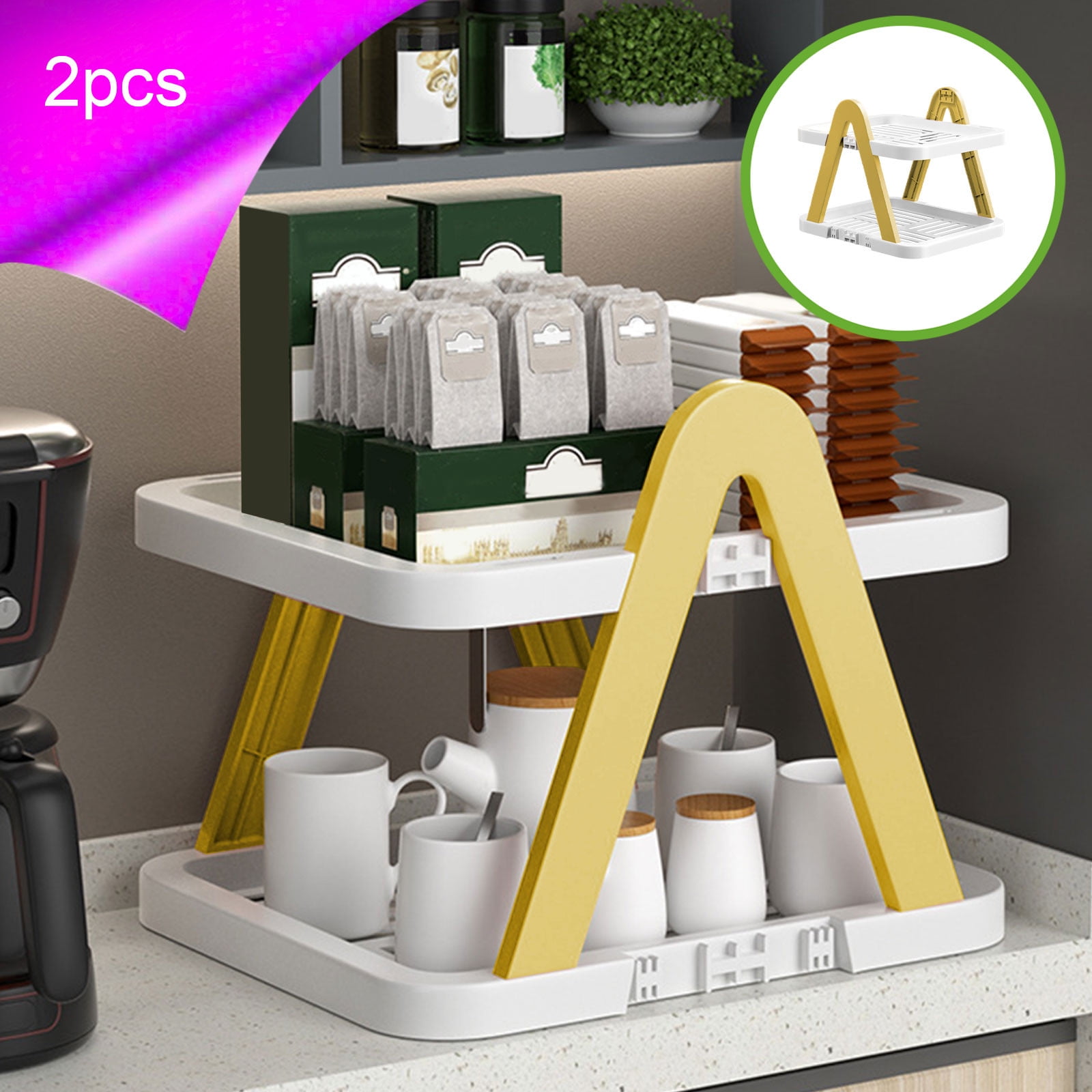 Household Storage Rack, Detachable Desktop Shelving, Adjustable And ...