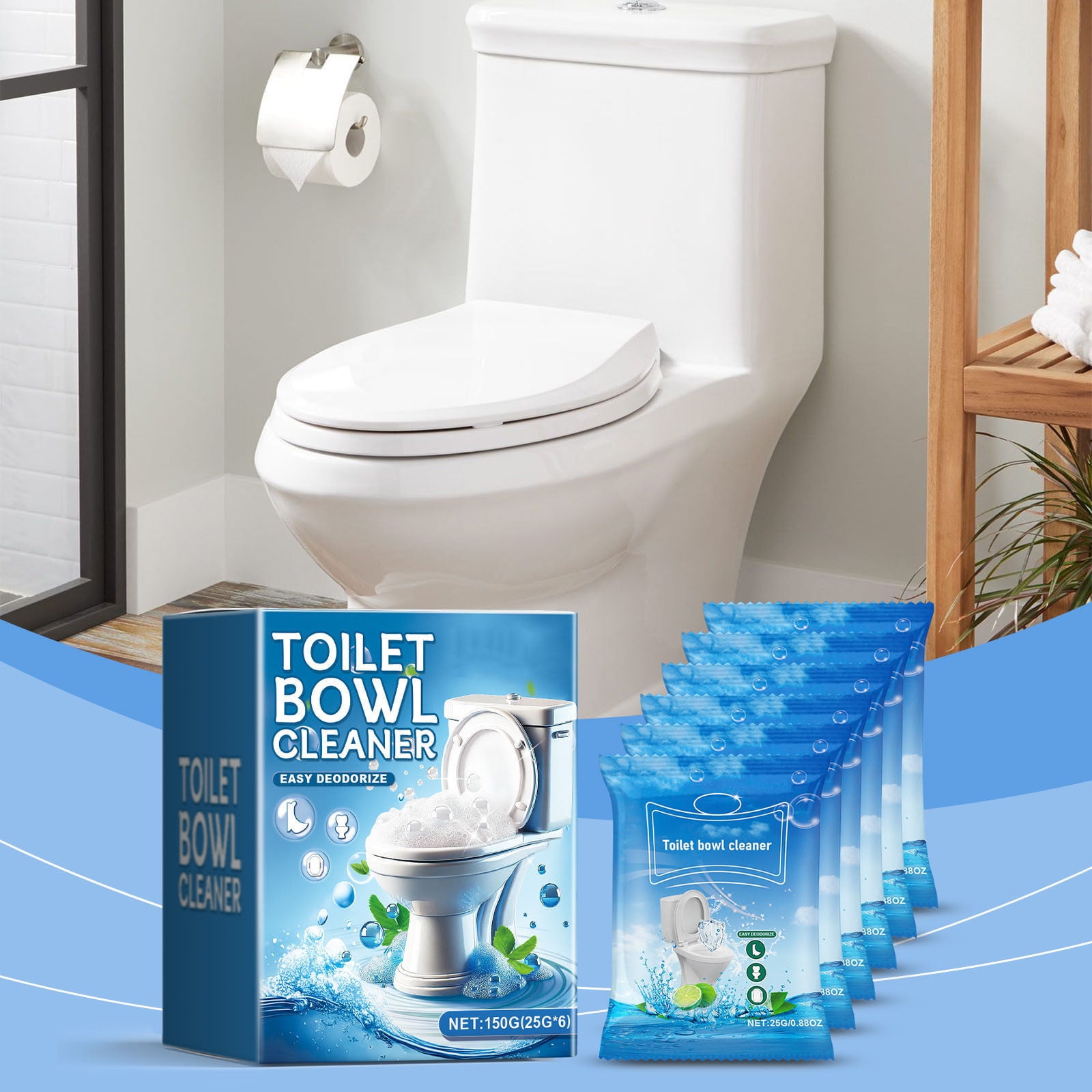 Household Toilet Bowl Cleaner Powder - Strong Decontamination Foam ...