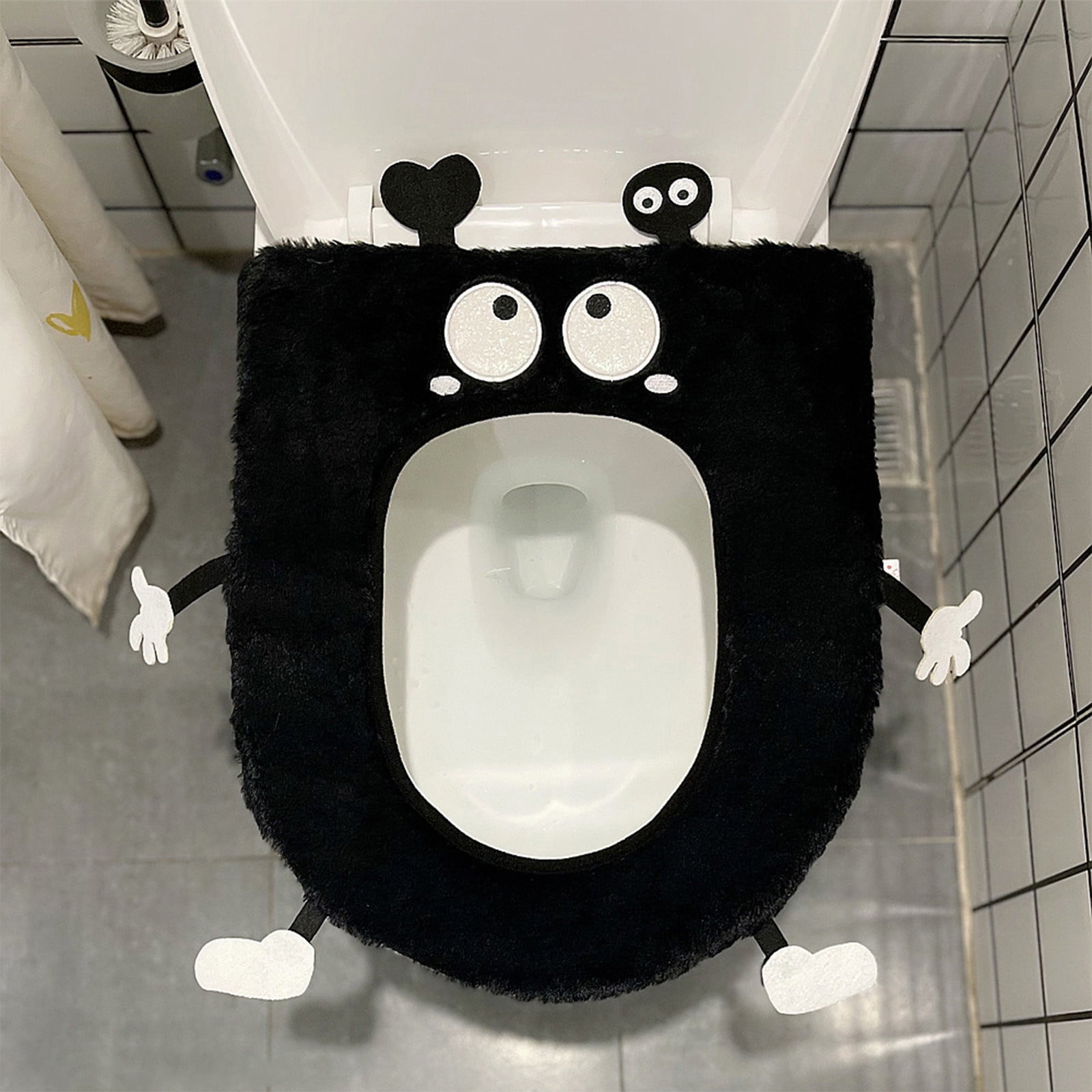 Household Toilet Seat Cushion Universal Use Knitted Toilet Seat Cover ...