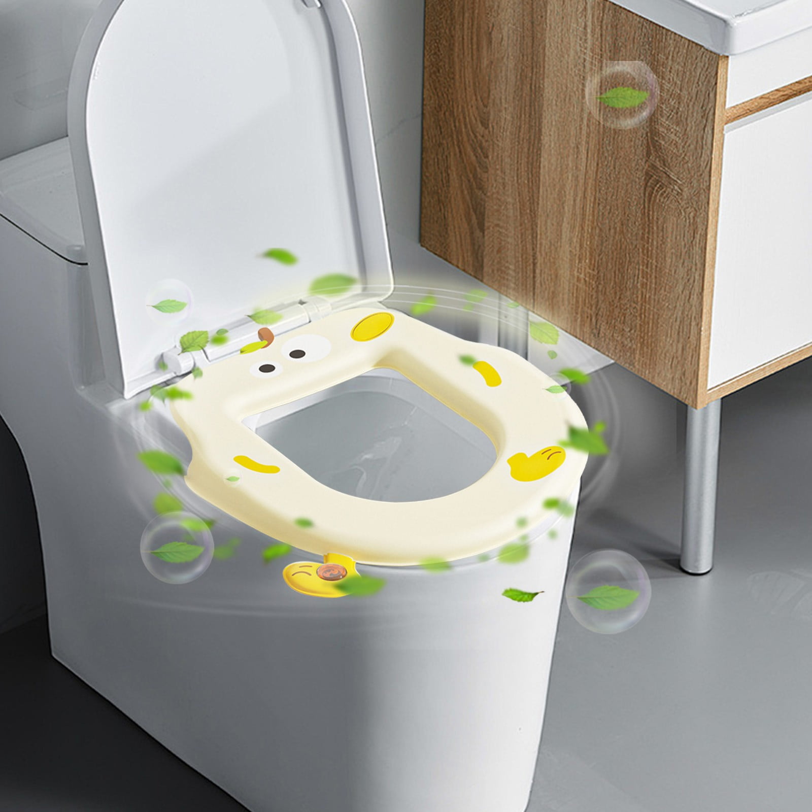 Household Toilet Seat Cushion Universal Use Knitted Toilet Seat Cover Summer Season Washable ...