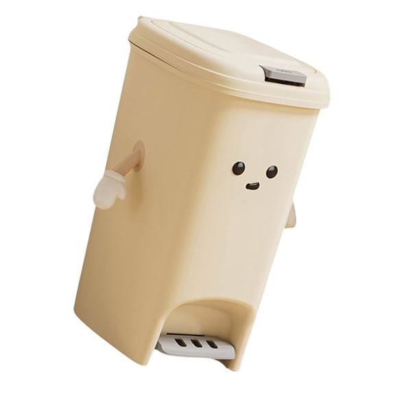 Household Trash Container with Step On Access Double Opening Way for ...