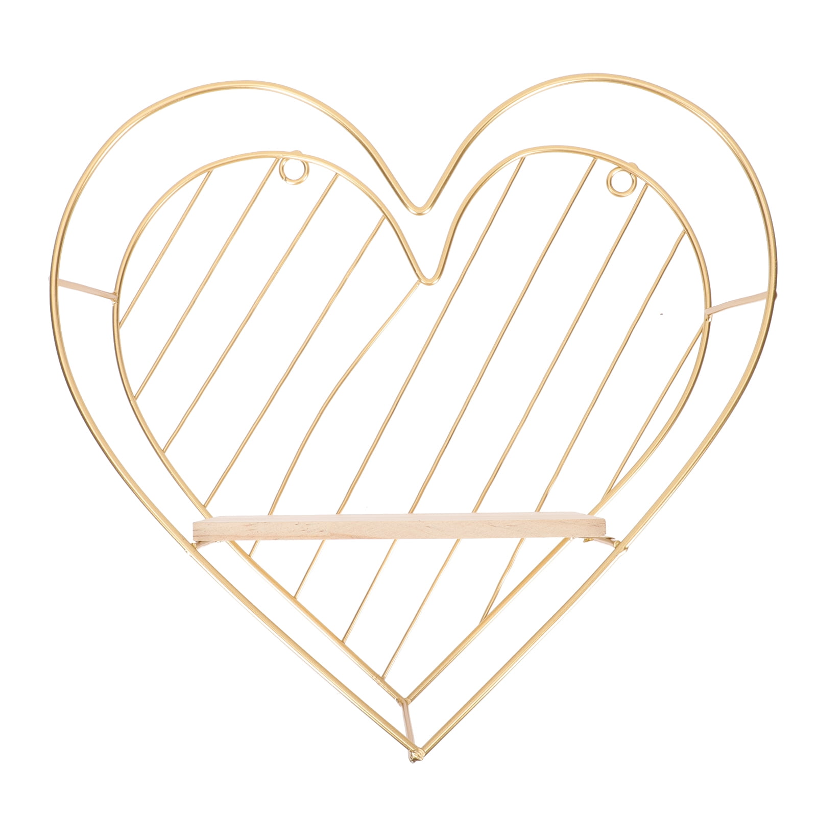 Wall Hanging Floating Shelves Heart Design Decorative Wall Rack 1 Set ...