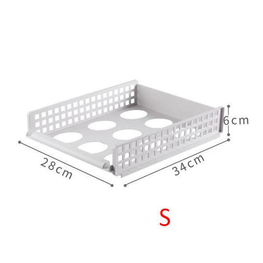 Household Wardrobe Clothes Toy Storage Shelf Box Layered Holder ...