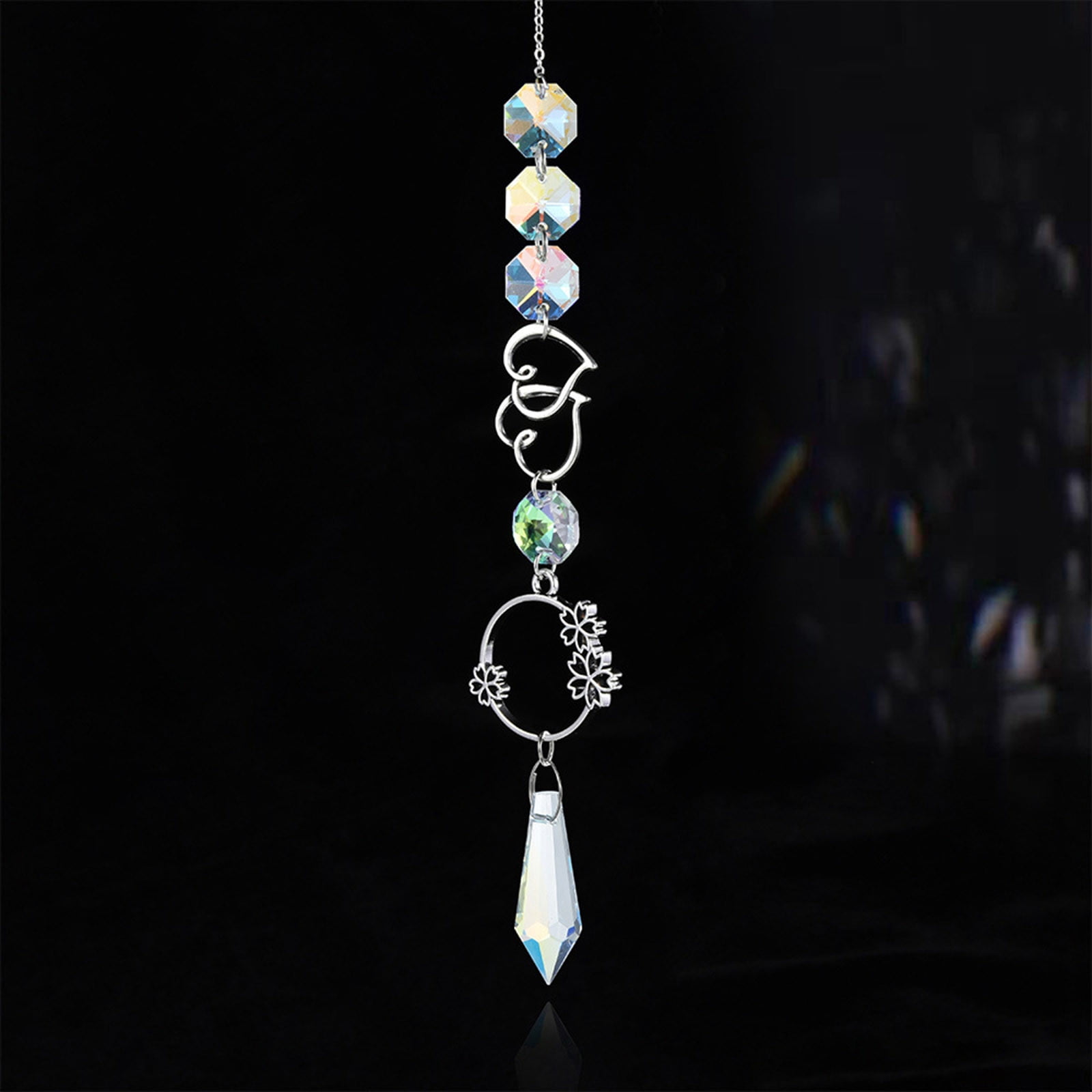 Household Wind Chimes Crystal Suncatchers Hanging Wind Chime Style ...