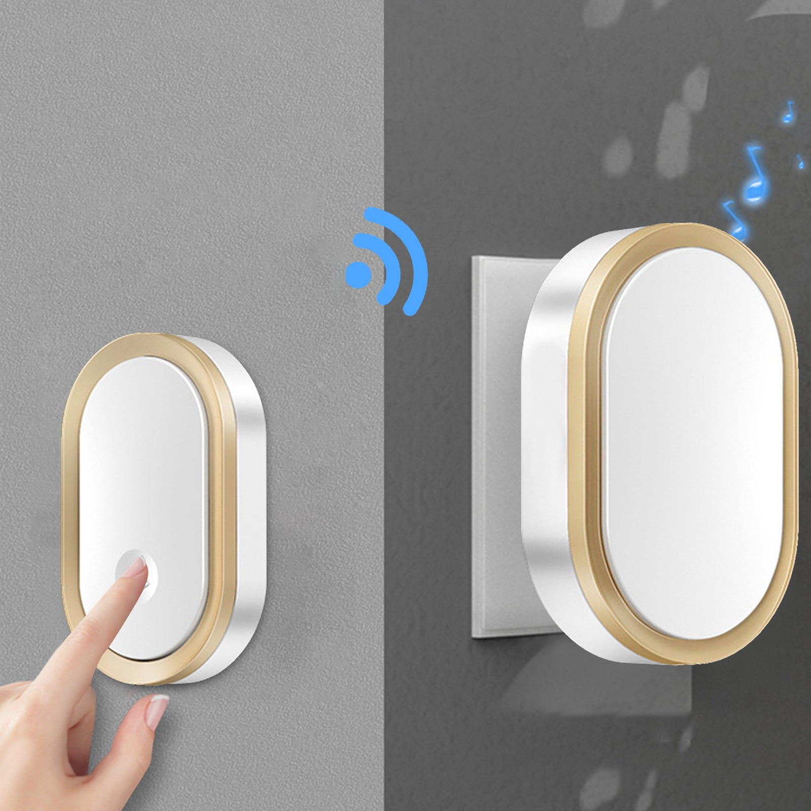 Household Wireless Digital Remote Control Doorbell Elderly Pager Music ...