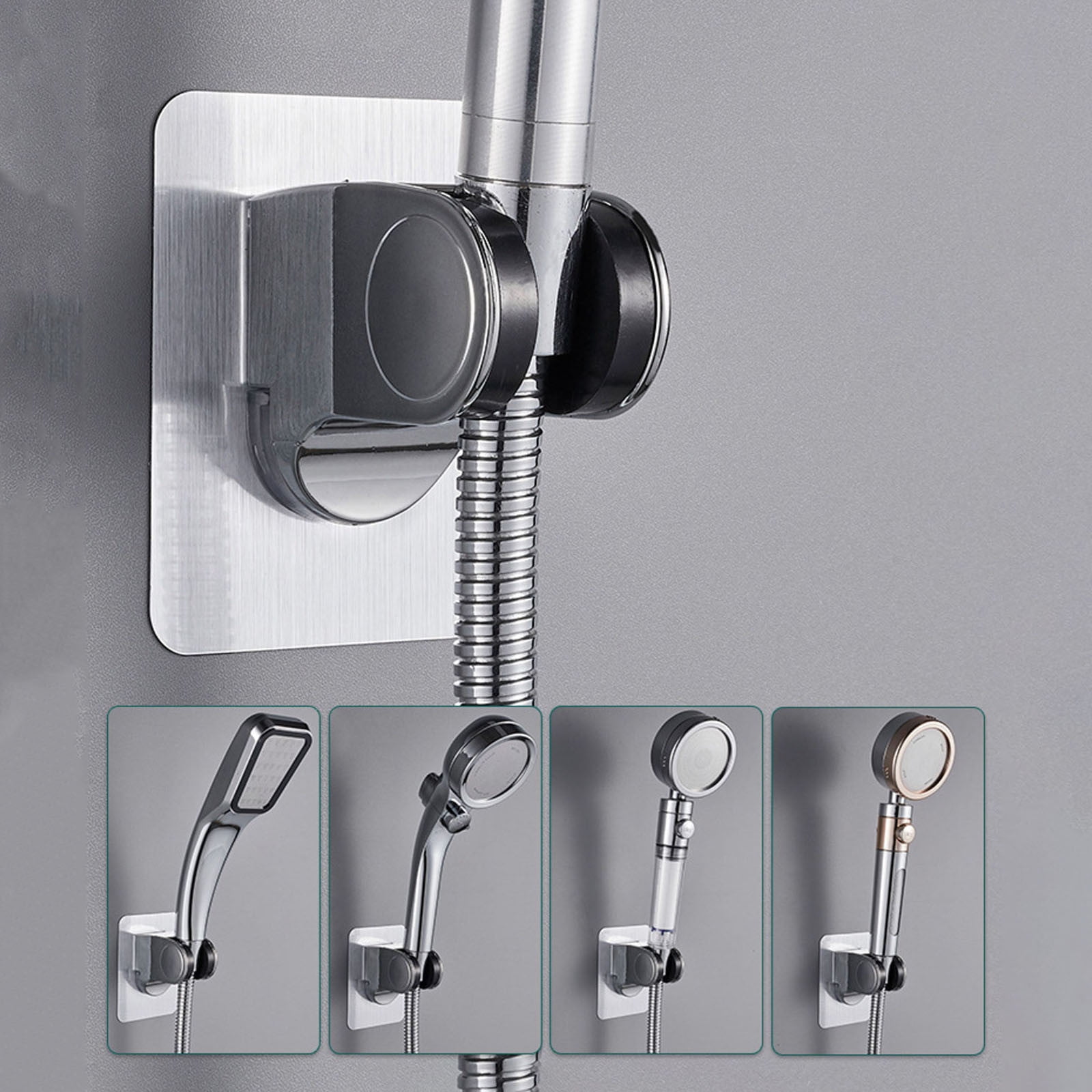 Household Without Drilling Fixed Base Shower Head Shower Base Plumbing ...