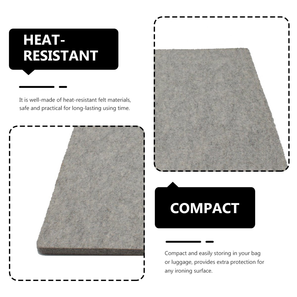 Household Wool Felt Pressing Mat Heat-resistant Ironing Mat for ...