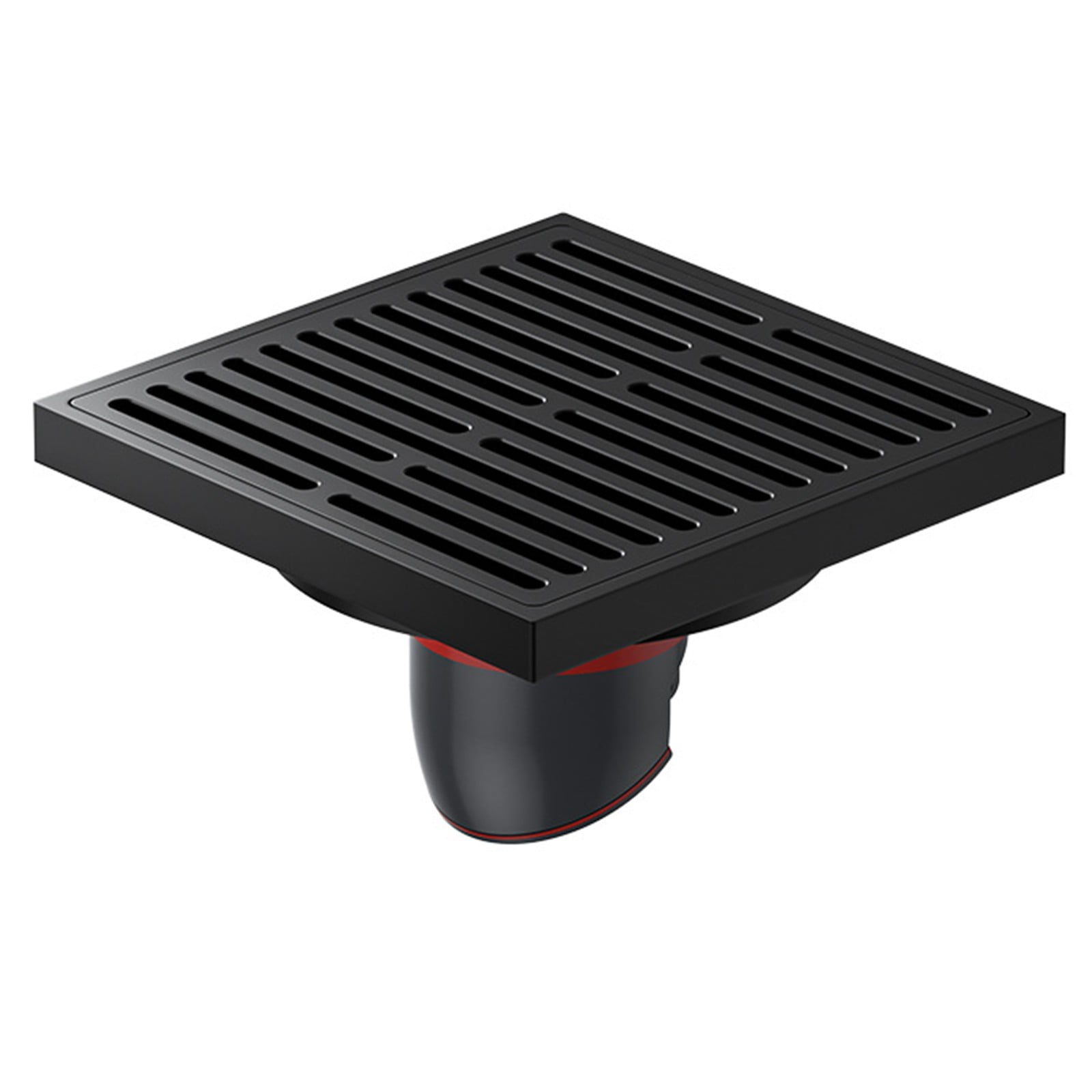 Household bathroom floor drain pure copper large displacement sewer ...