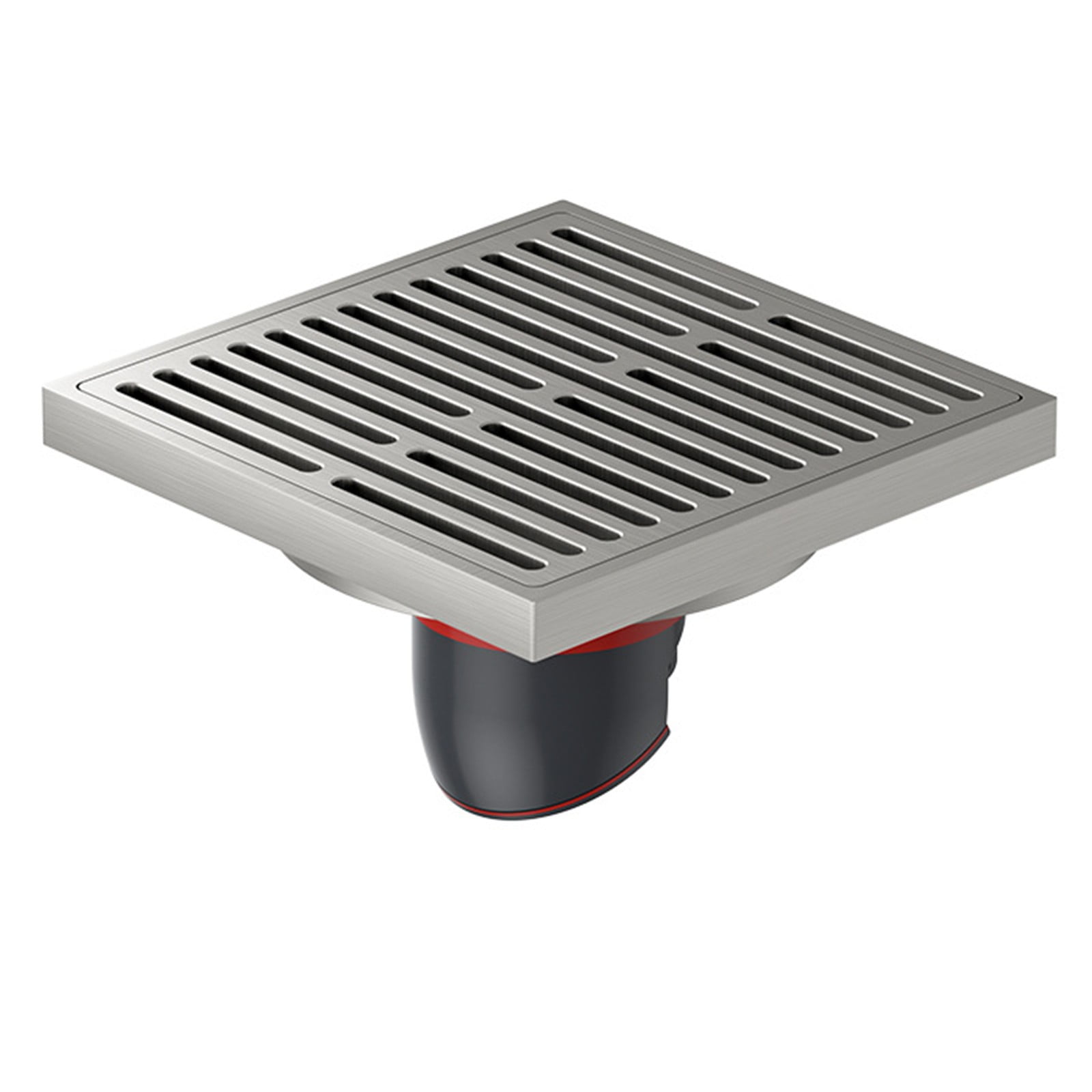 Household Bathroom Floor Drain Pure Copper Large Displacement Sewer ...