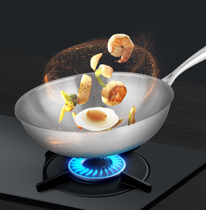 Household composite steel pure titanium frying pan - Walmart.com