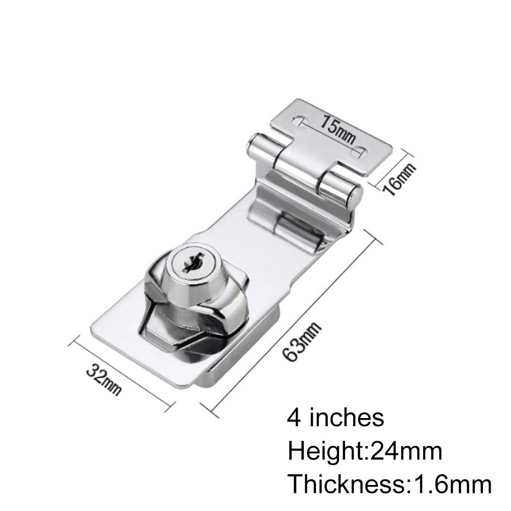Household drawer lock with 90° angle suitable for inward opening door ...