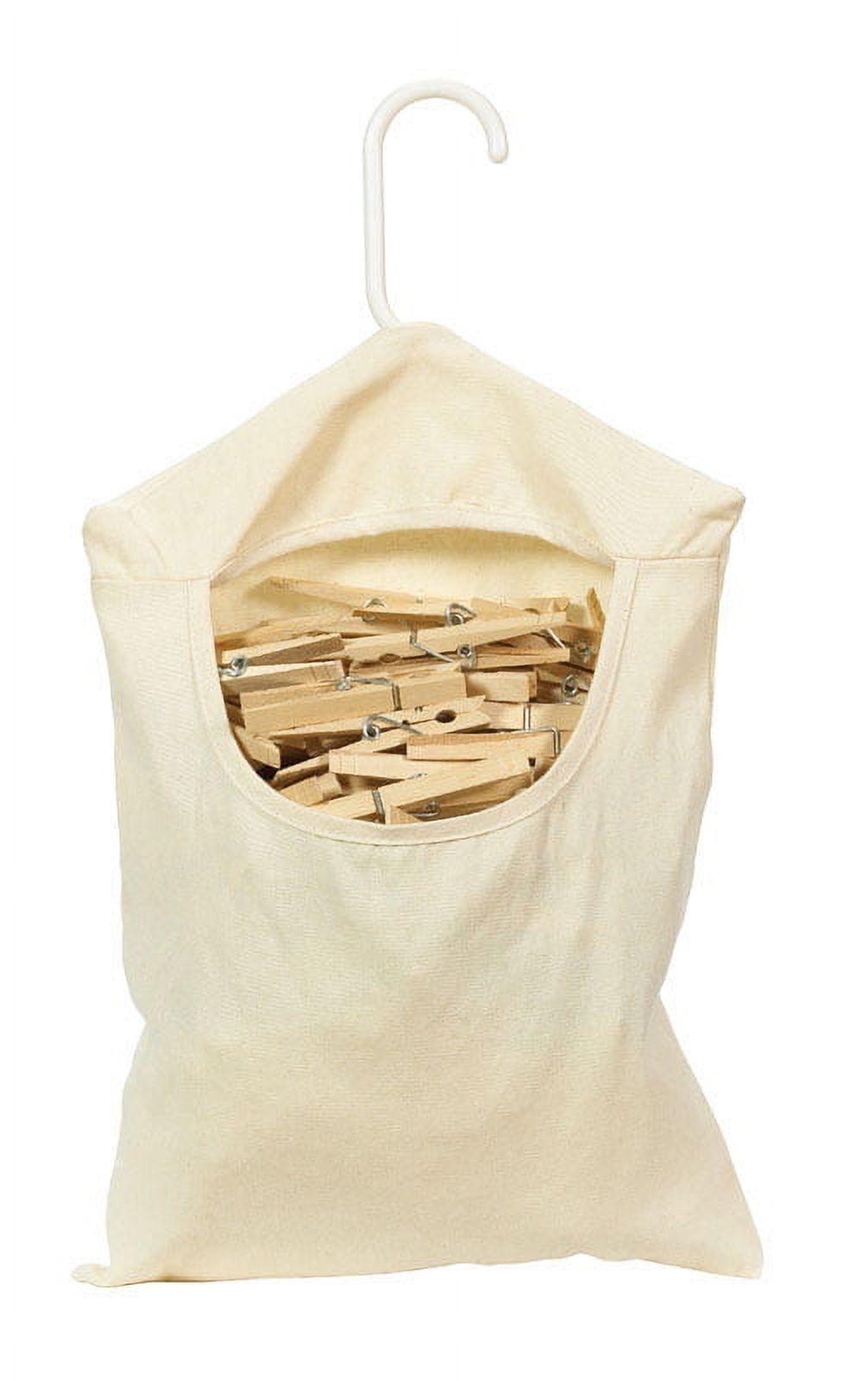 Cotton Hanging Clothespin Bag by HOMZ - Walmart.com