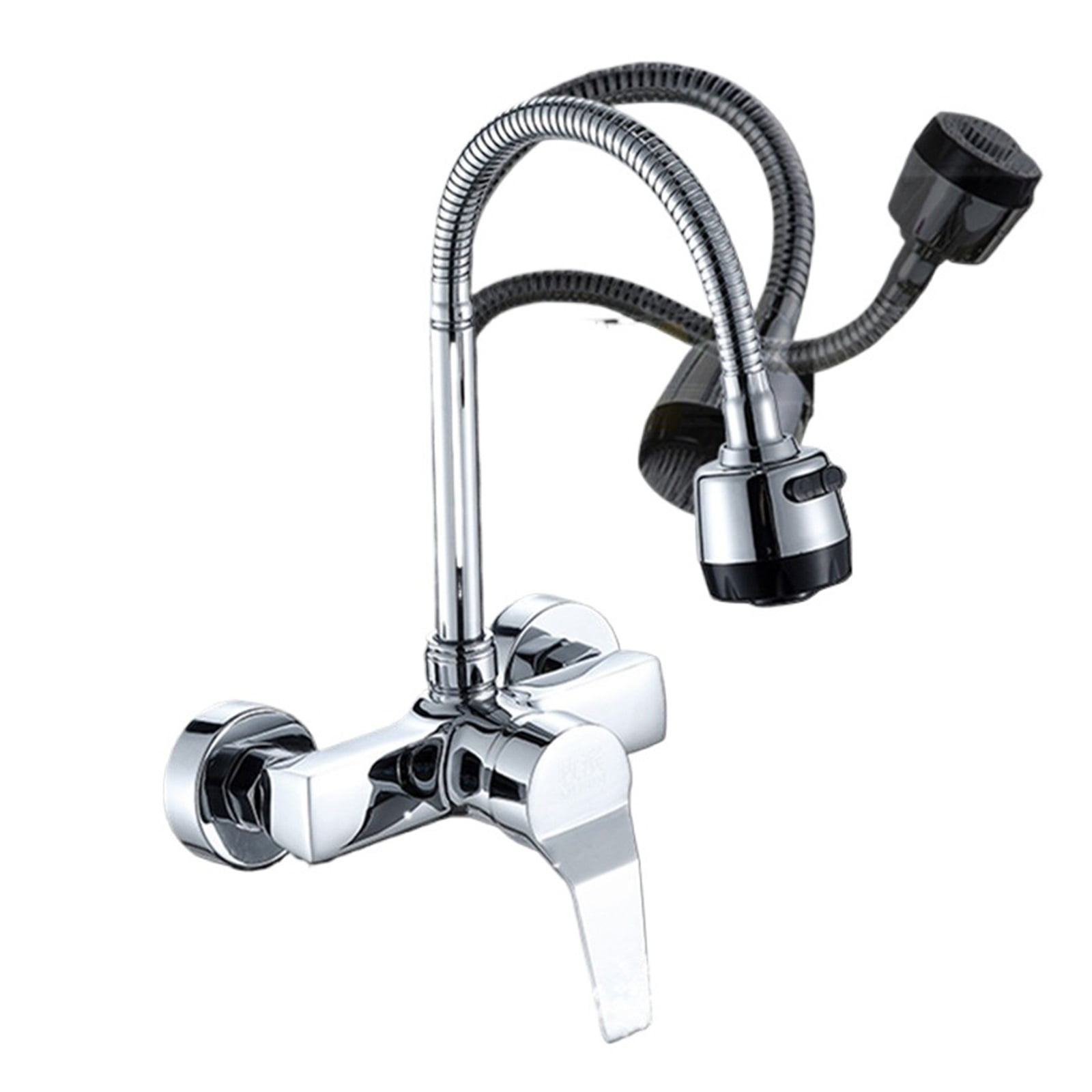 Household faucet Hot And Cold In Wall Kitchen Double Hole Universal ...