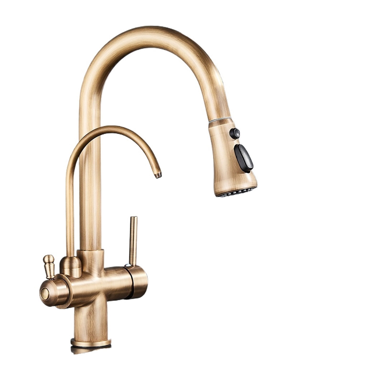 Household faucet Pull Out Kitchen Purification 3-way Mixer Faucet ...