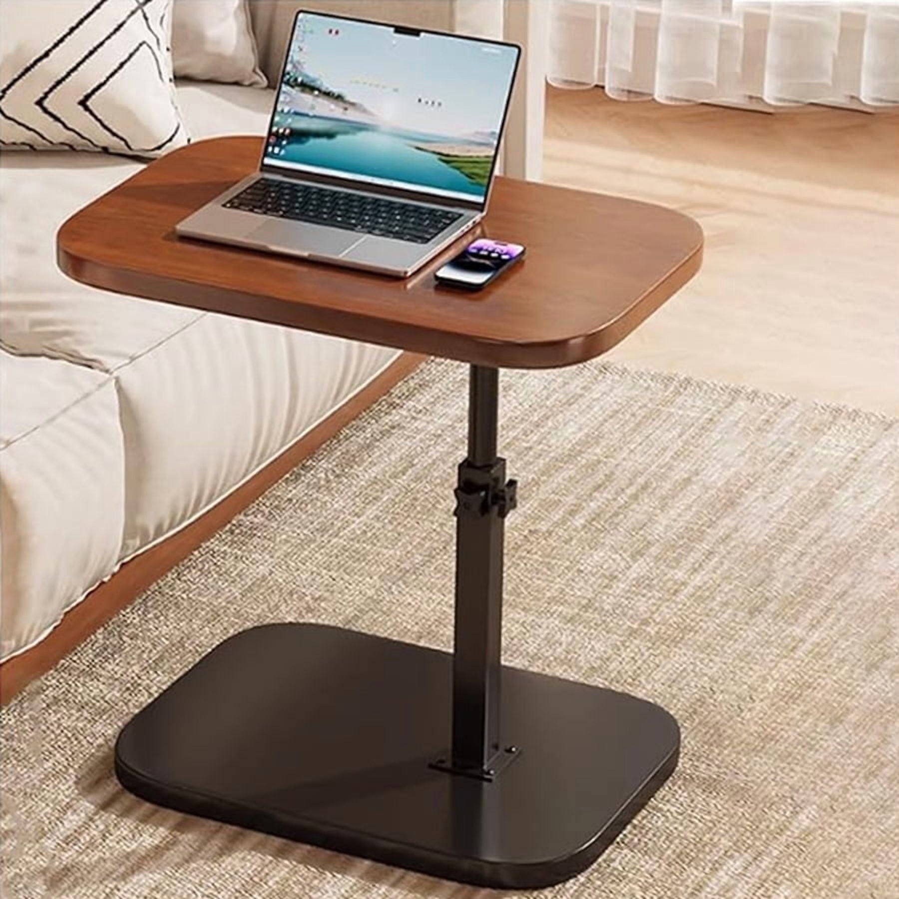 EWWXMM Household Lifting Small Side Table Movable Rotating Mini Coffee ...