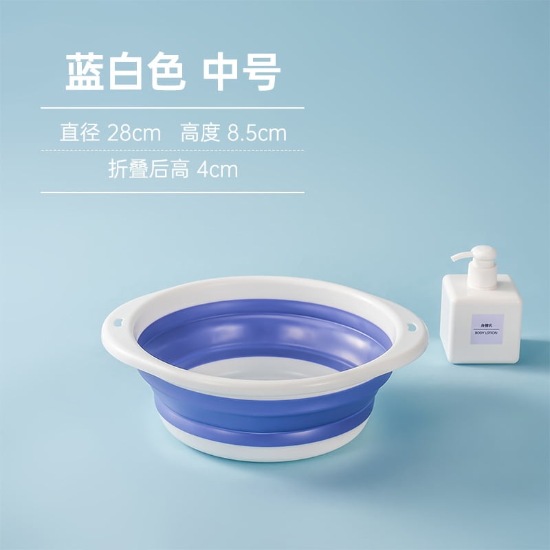 Household silicone foldable basin holder, children's cartoon basin ...