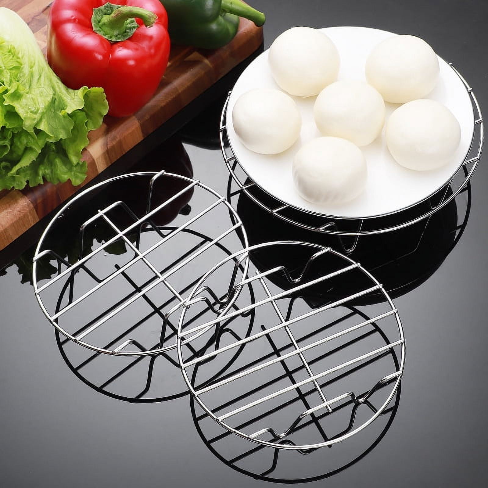 Household stainless steel steaming rack pressure cooker low leg heat ...