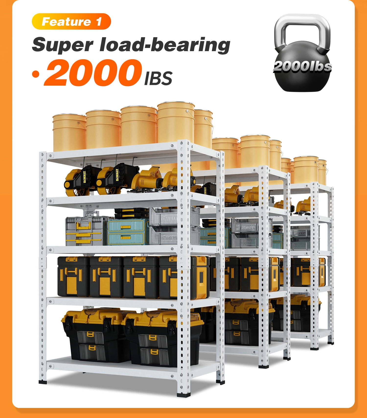 Household storage rack, adjustable display rack, basement balcony ...