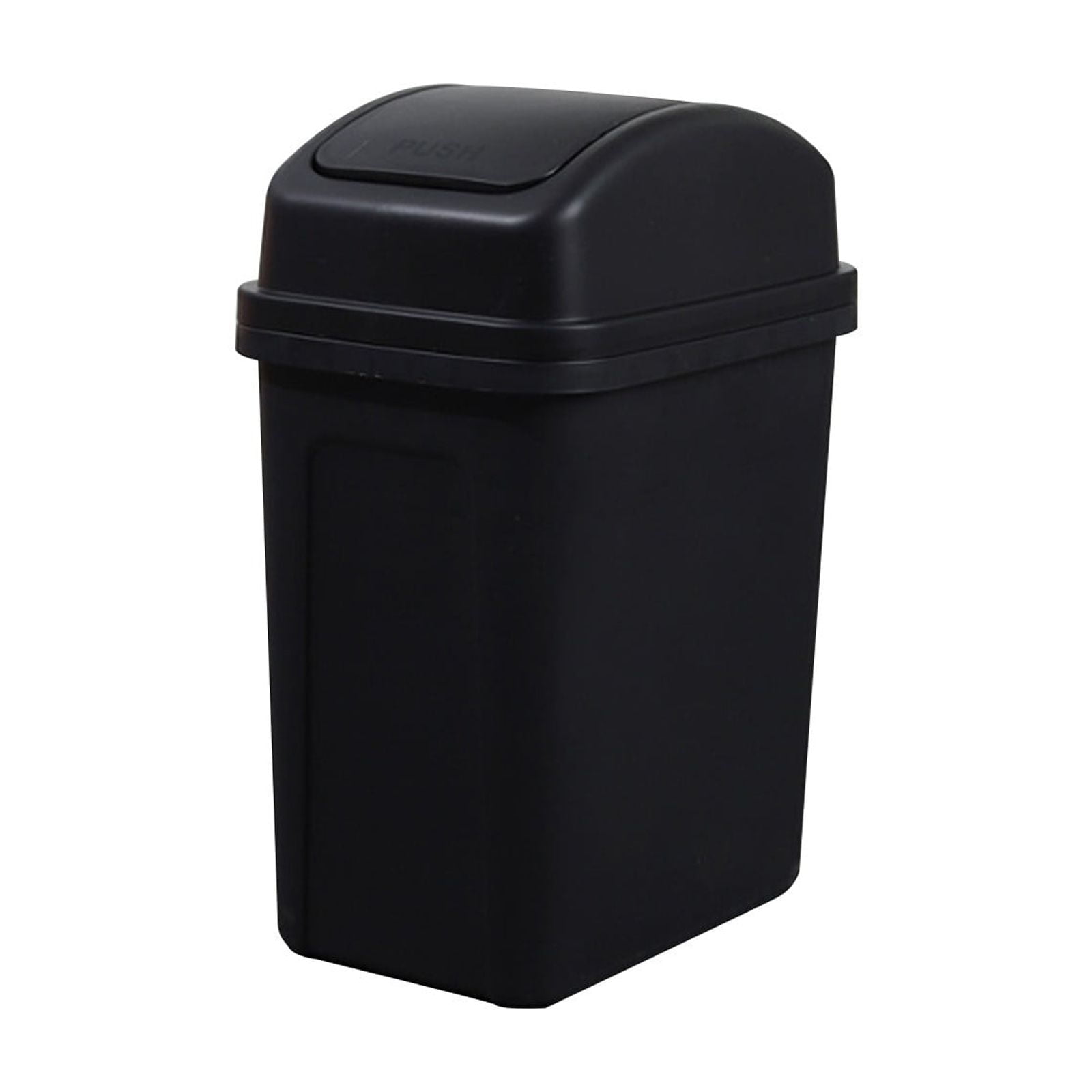 Household trash can, push-type large capacity plastic cream style trash ...