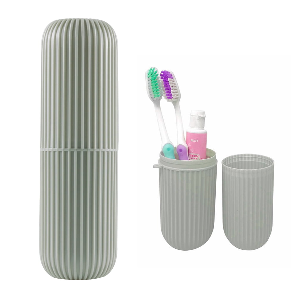 Household travel portable plastic toothbrush toothpaste cup box rack ...