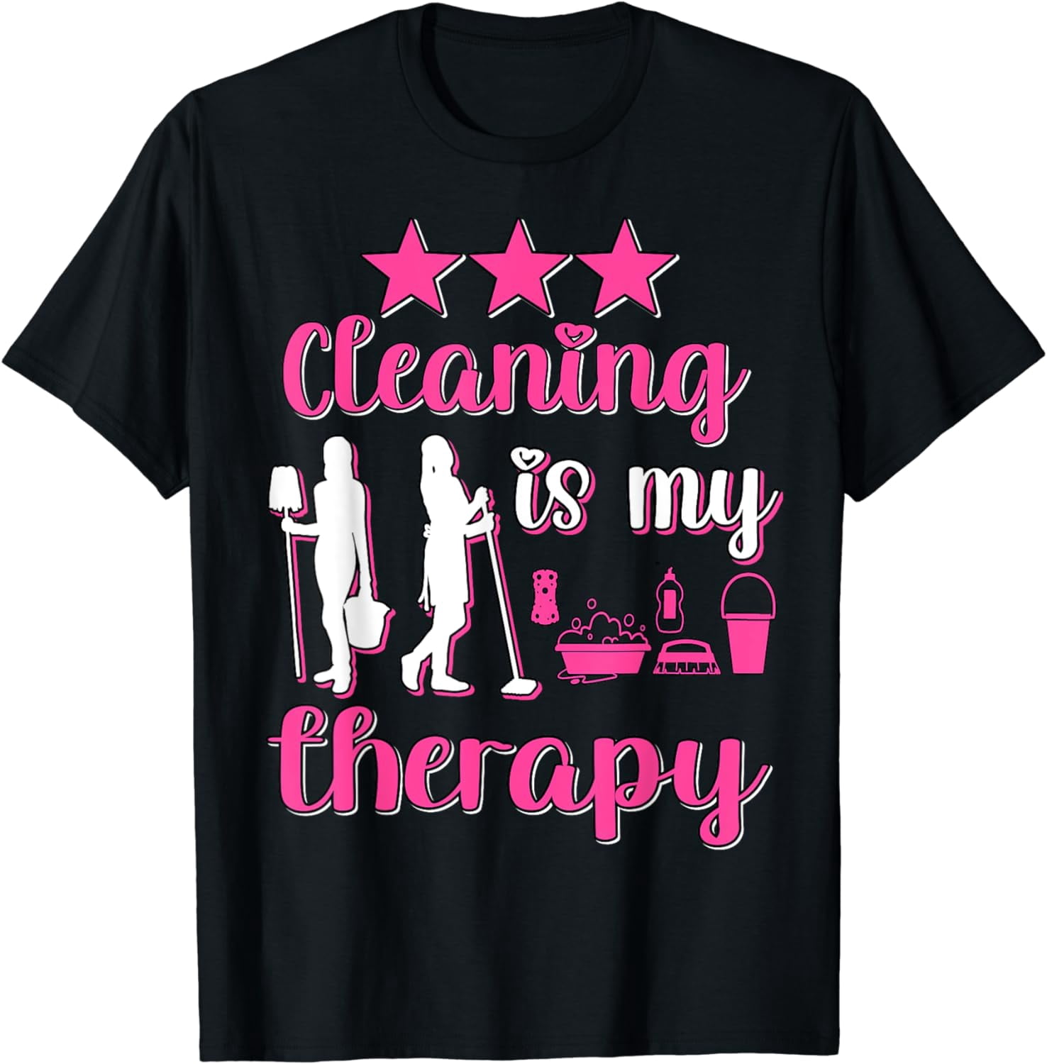 Housekeeper Maid Service Cleaning Is My Therapy T-Shirt - Walmart.com