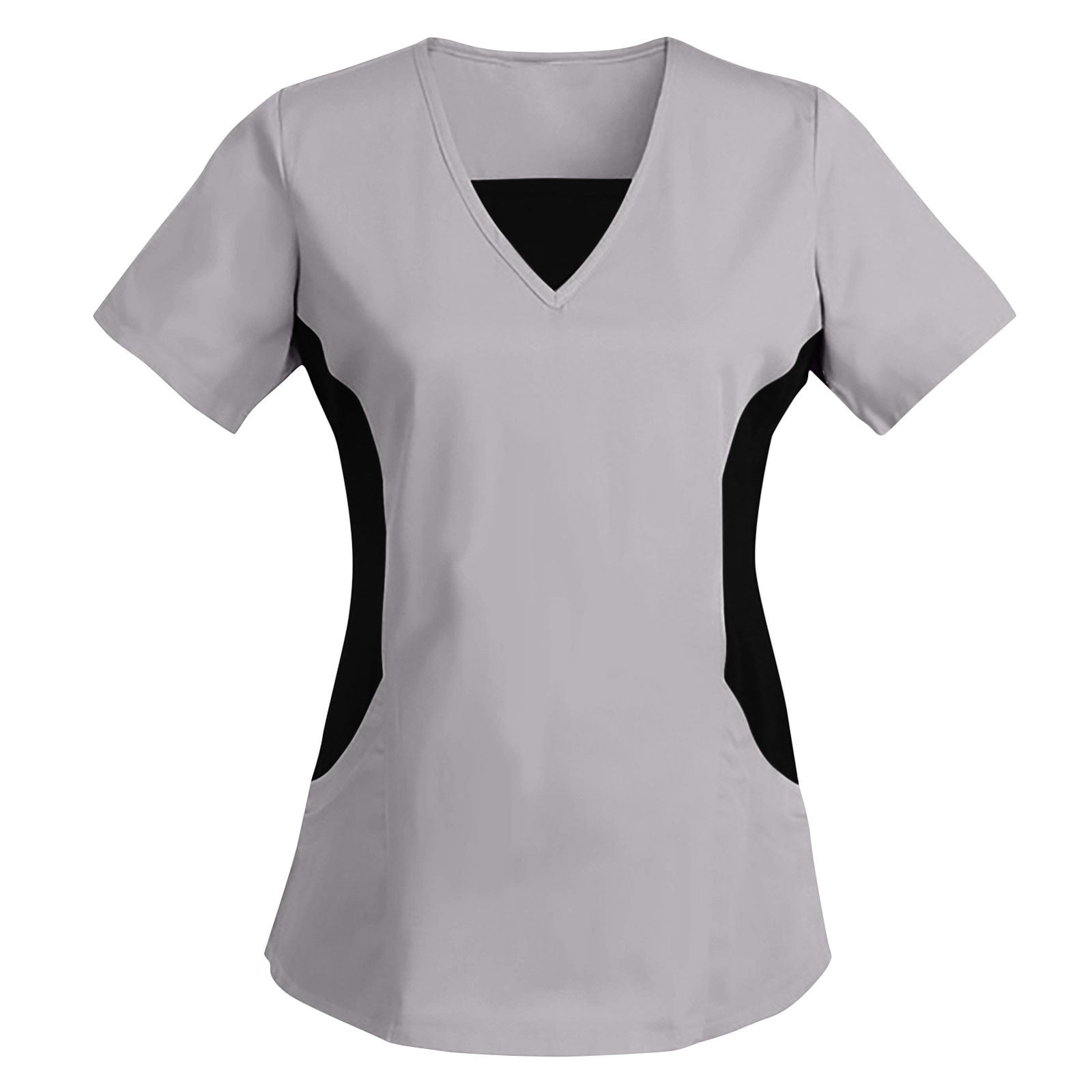 Housekeeping Scrubs for Women Short Sleeve V Neck Nurse Shirt Womens ...