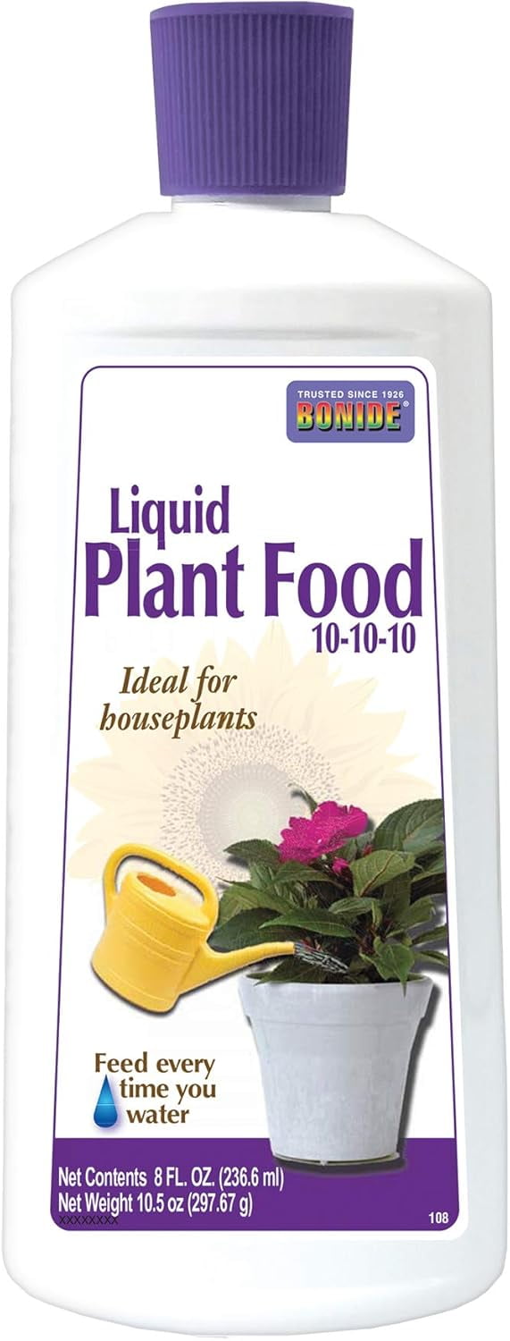 Houseplant Liquid Plant Food 10-10-10, 8 oz Concentrated Fertilizer for ...