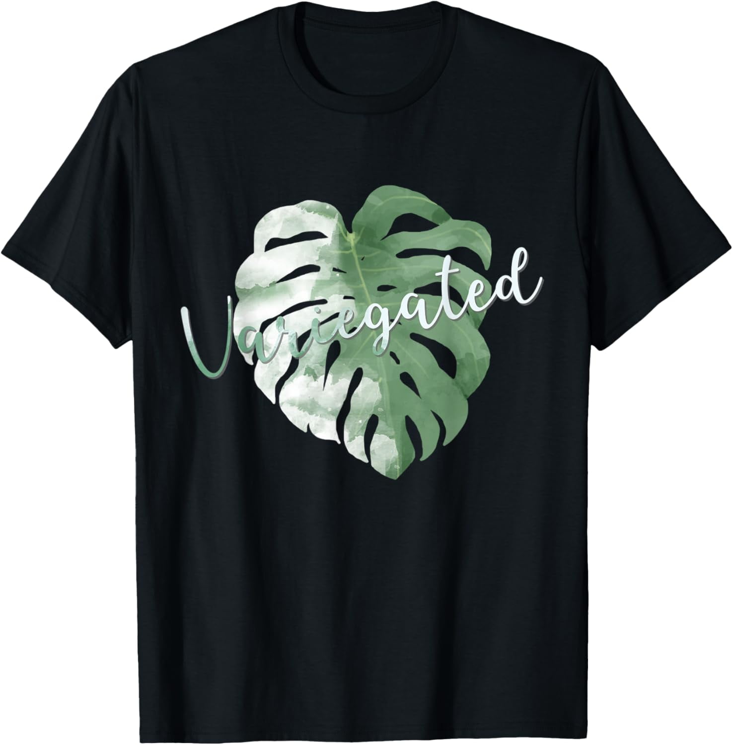 Houseplant Plant Lover Gift Varigated Plant Leaf Mom T-Shirt men and ...