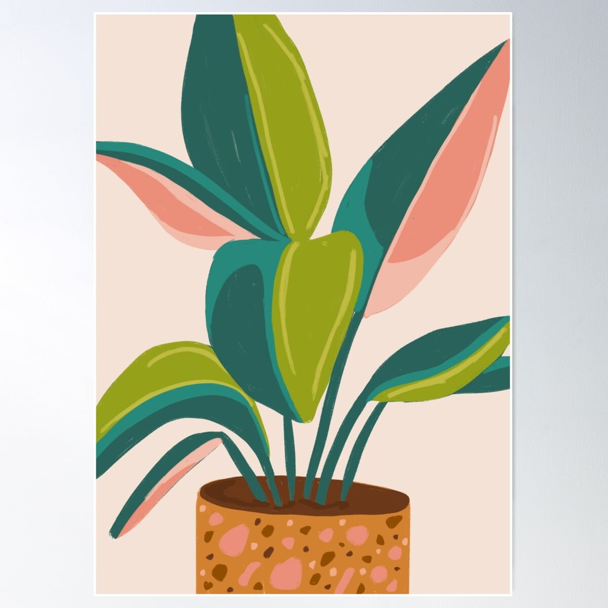 Houseplant Poster Wall Art, Modern Wall Decor For Living Room Bedroom ...