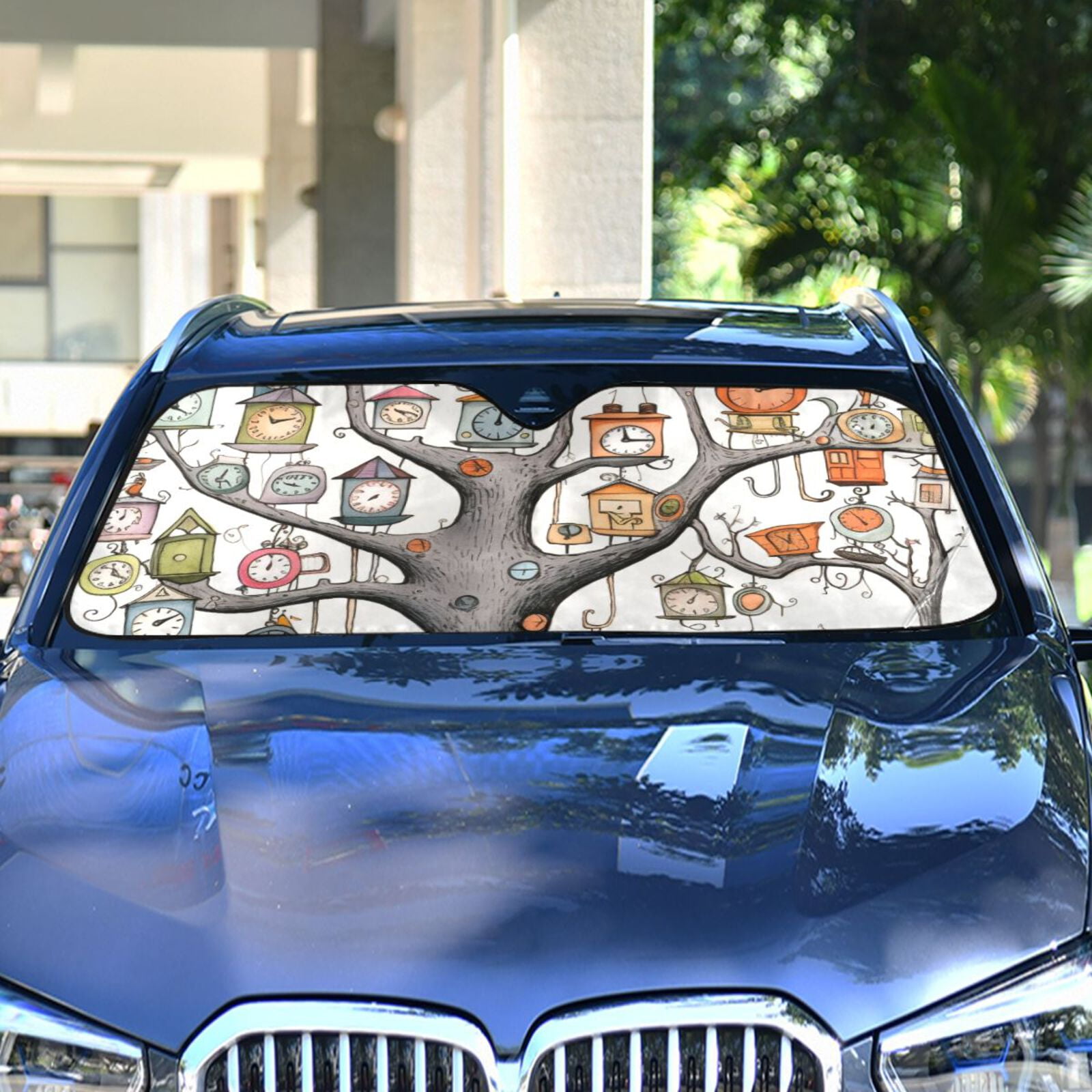 Houses in Trees Automotive Front Car Windshield Sun Shade Reflector ...