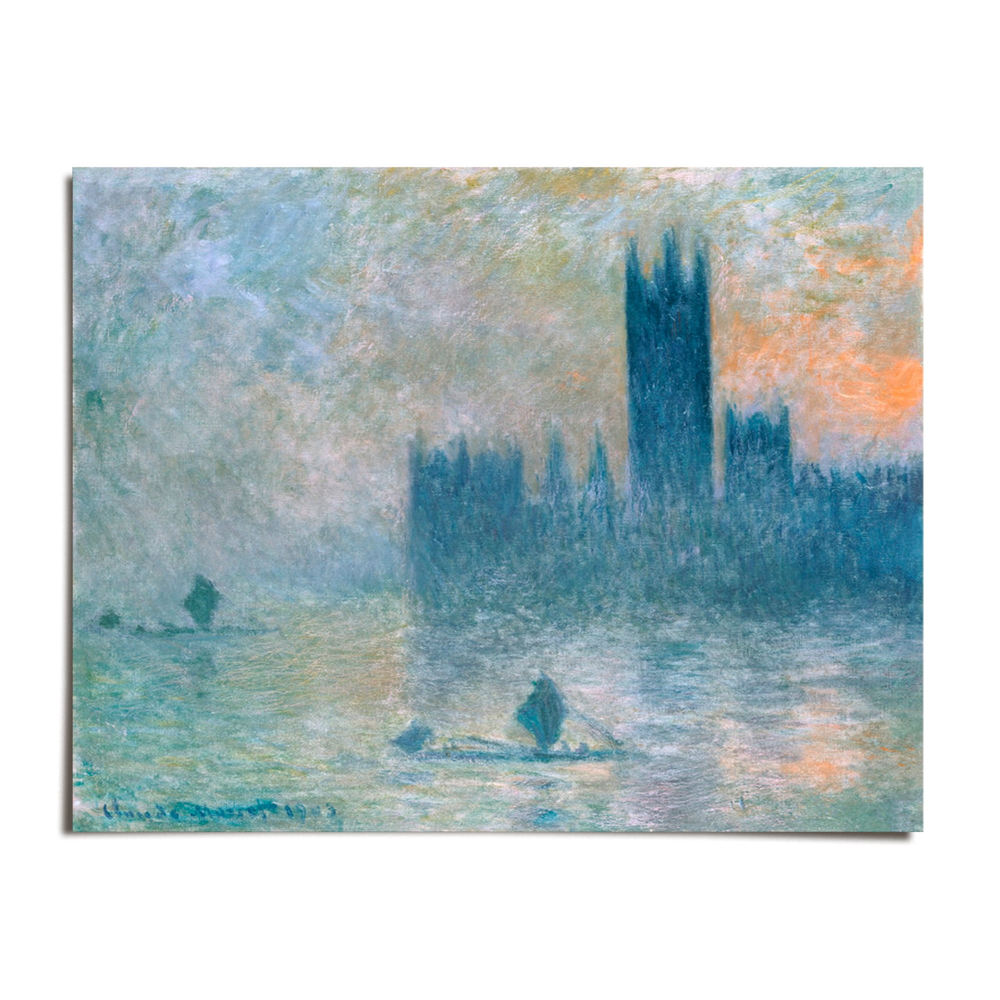 Houses of Parliament, Fog Effect c. 1903 - Claude Monet - 11x14 - Wall ...
