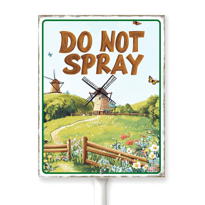 Houseuse Do Not Spray Garden Sign With Stake No Spray Zone Lawn Yard ...