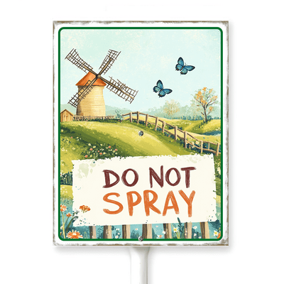 Houseuse Do Not Spray Garden Sign With Stake No Spray Zone Lawn Yard ...