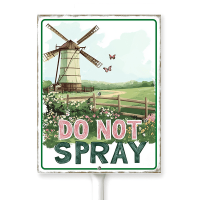 Houseuse Do Not Spray Garden Sign With Stake No Spray Zone Lawn Yard ...