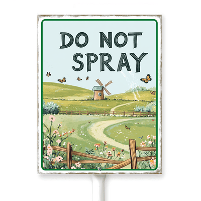Houseuse Do Not Spray Garden Sign With Stake No Spray Zone Lawn Yard ...