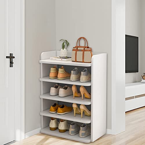 Houseware 5-Tier Shoe Rack Storage Organizer,Minimalistic Density Board ...