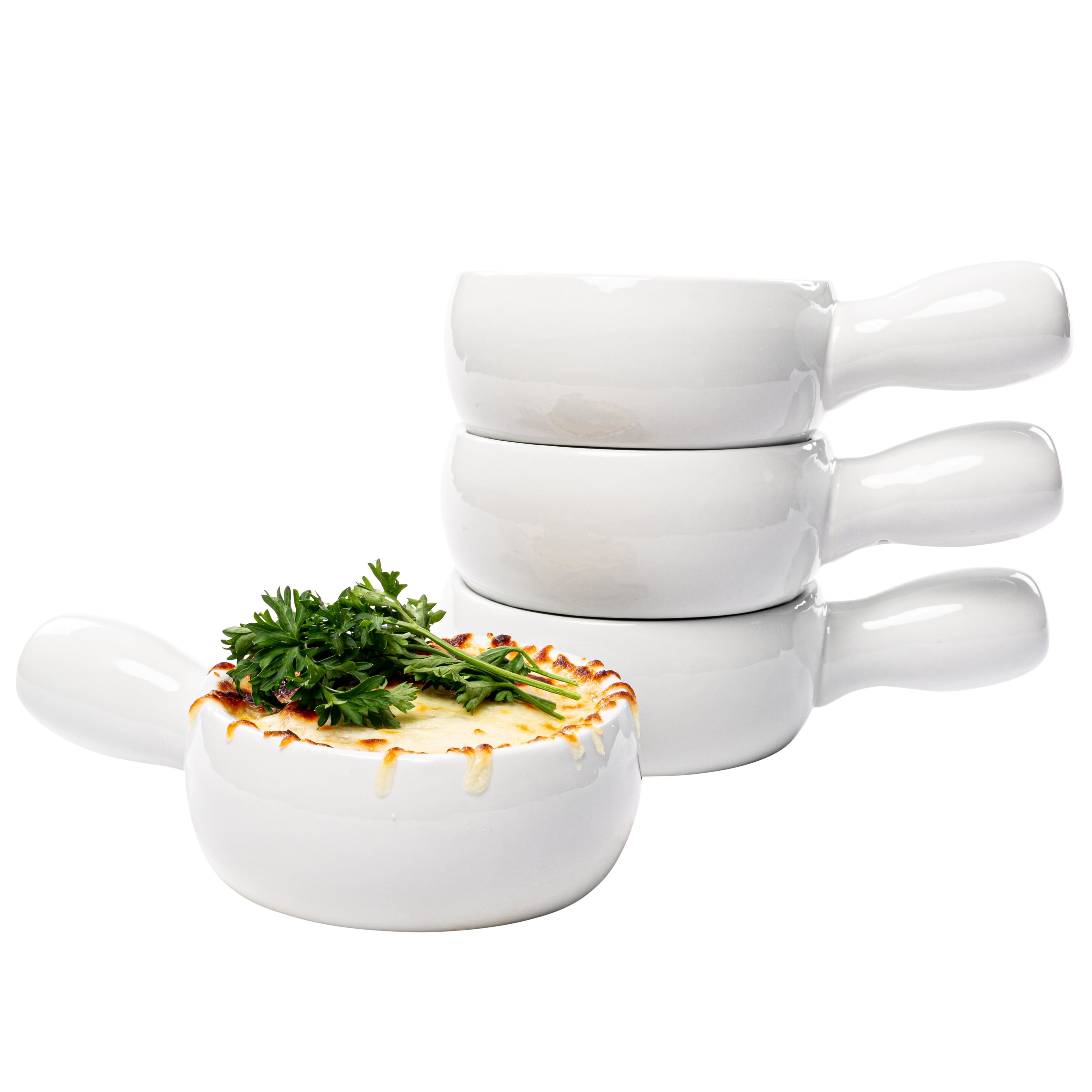 Houseware Studio Glazed Porcelain French Onion Soup Bowls | Ten Ounce ...
