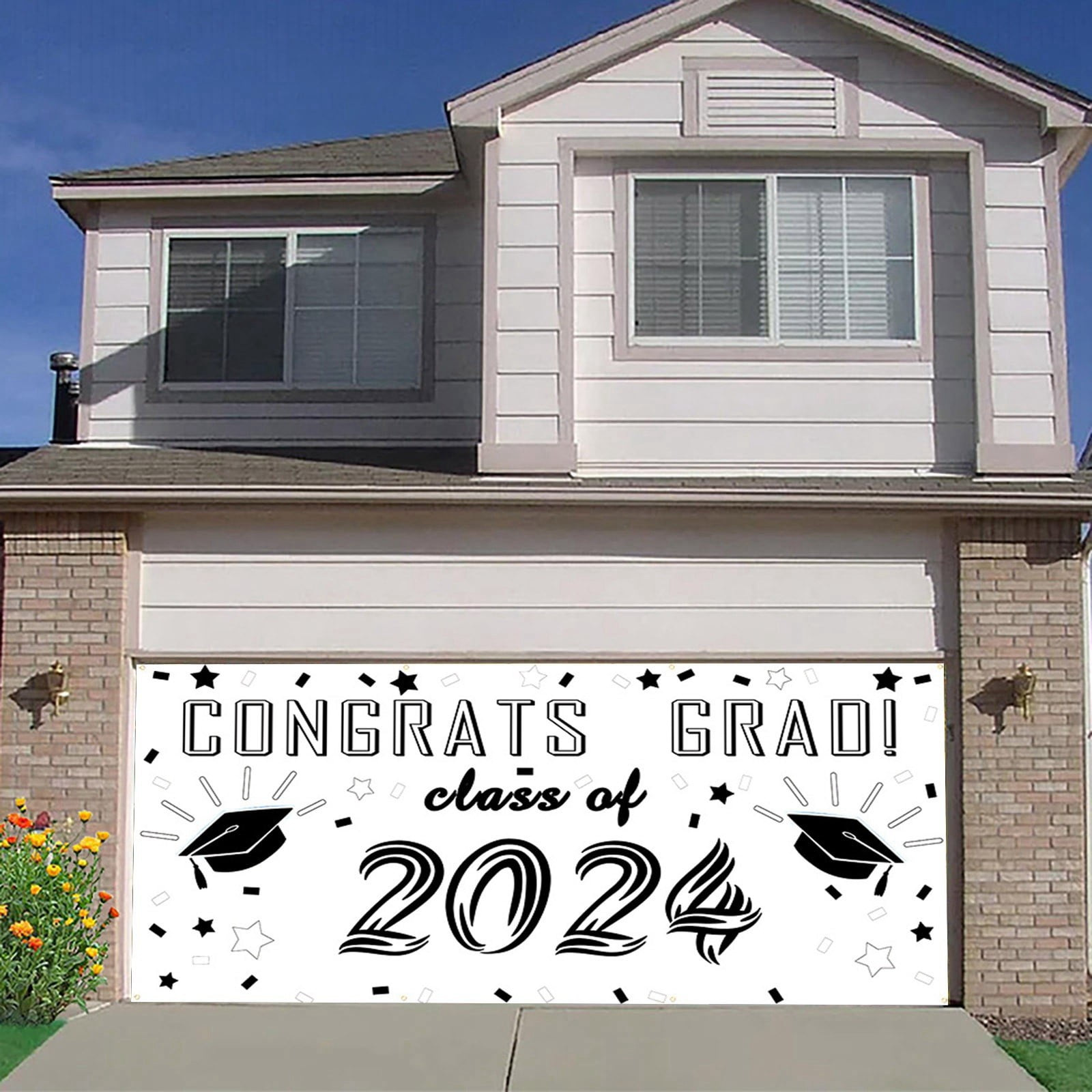 Housewares Graduation Season Garage Background Cloth Decoration ...