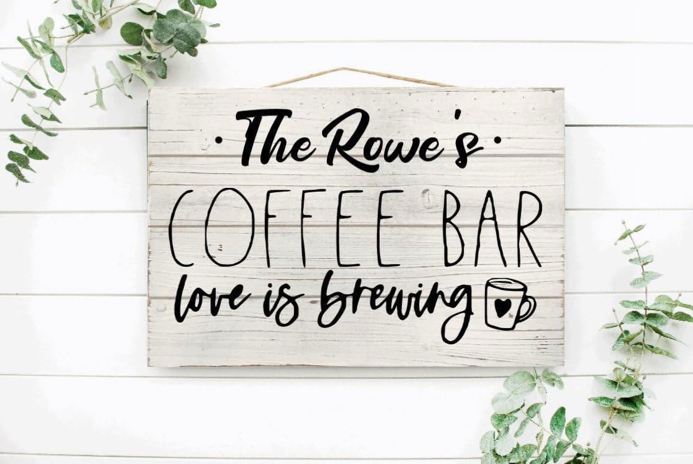 Housewarming Gift Coffee Bar Sign Kitchen Decor Coffee Kitchen Wall ...