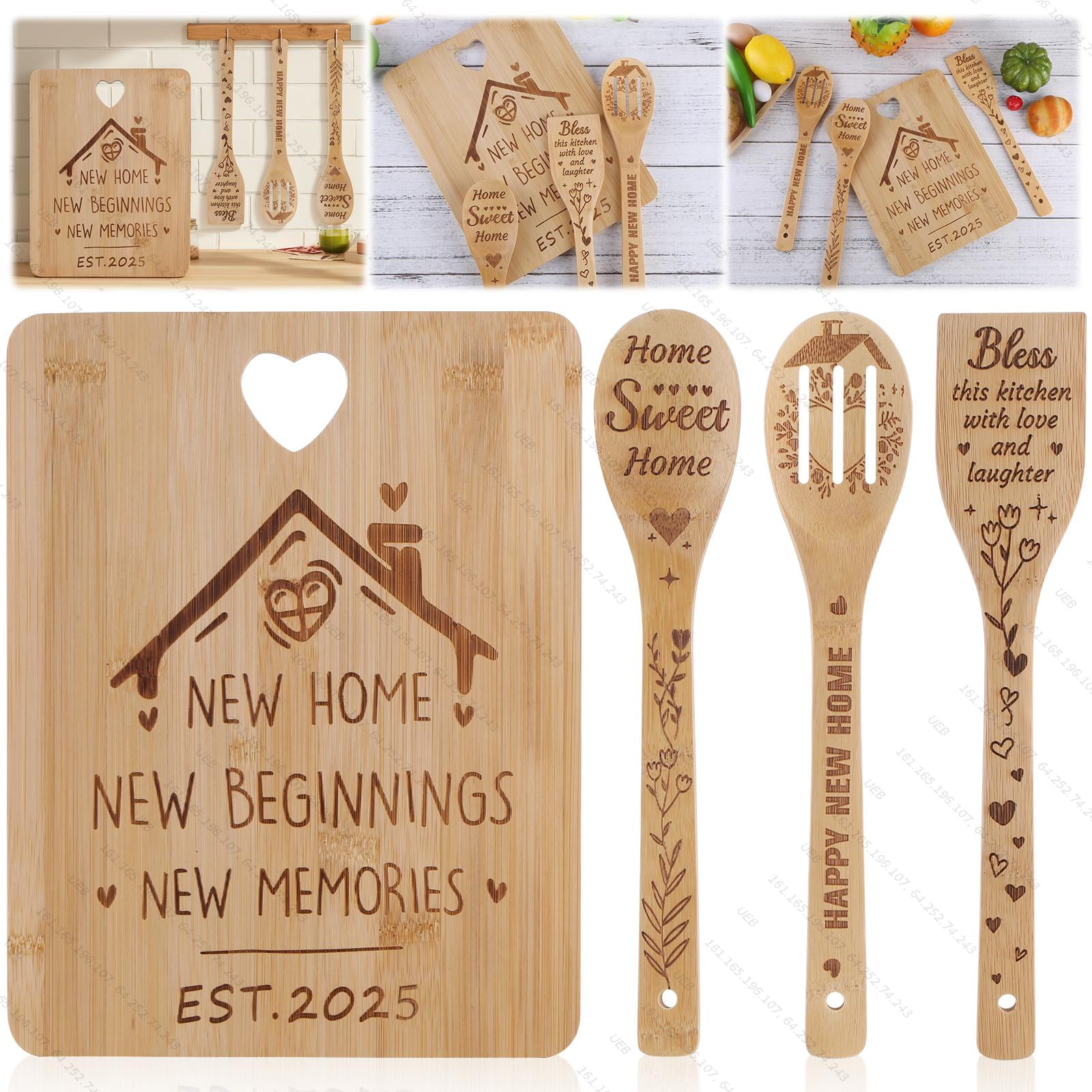 Housewarming Gifts for New Home, Personalized Cutting Board Set, New ...