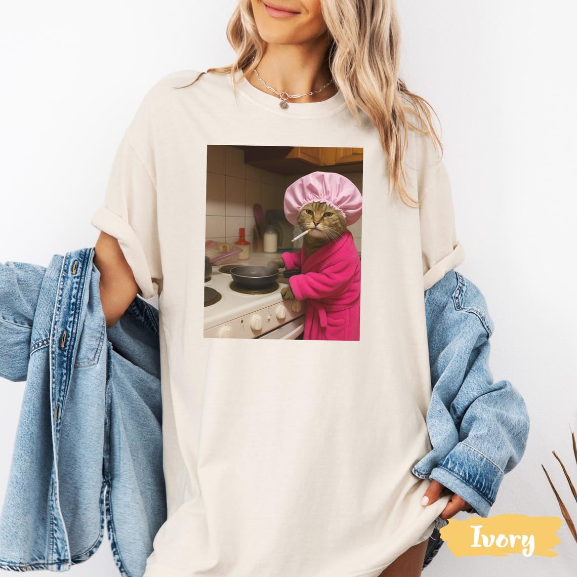 Housewife Cat Shirt, Vintage Cat Shirt, Gen Z Joke Shirt, Stupid Brainrot , Cat Lover , Kitty ...