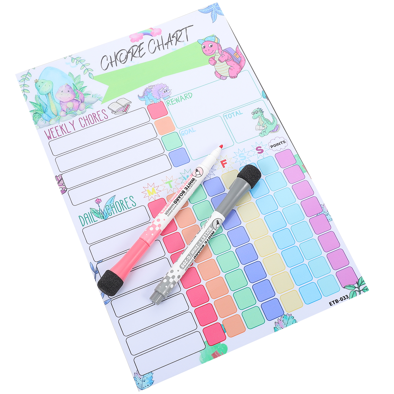 Housework Reward Table Stickers Kids Supply Dry Erase Chore Chart ...