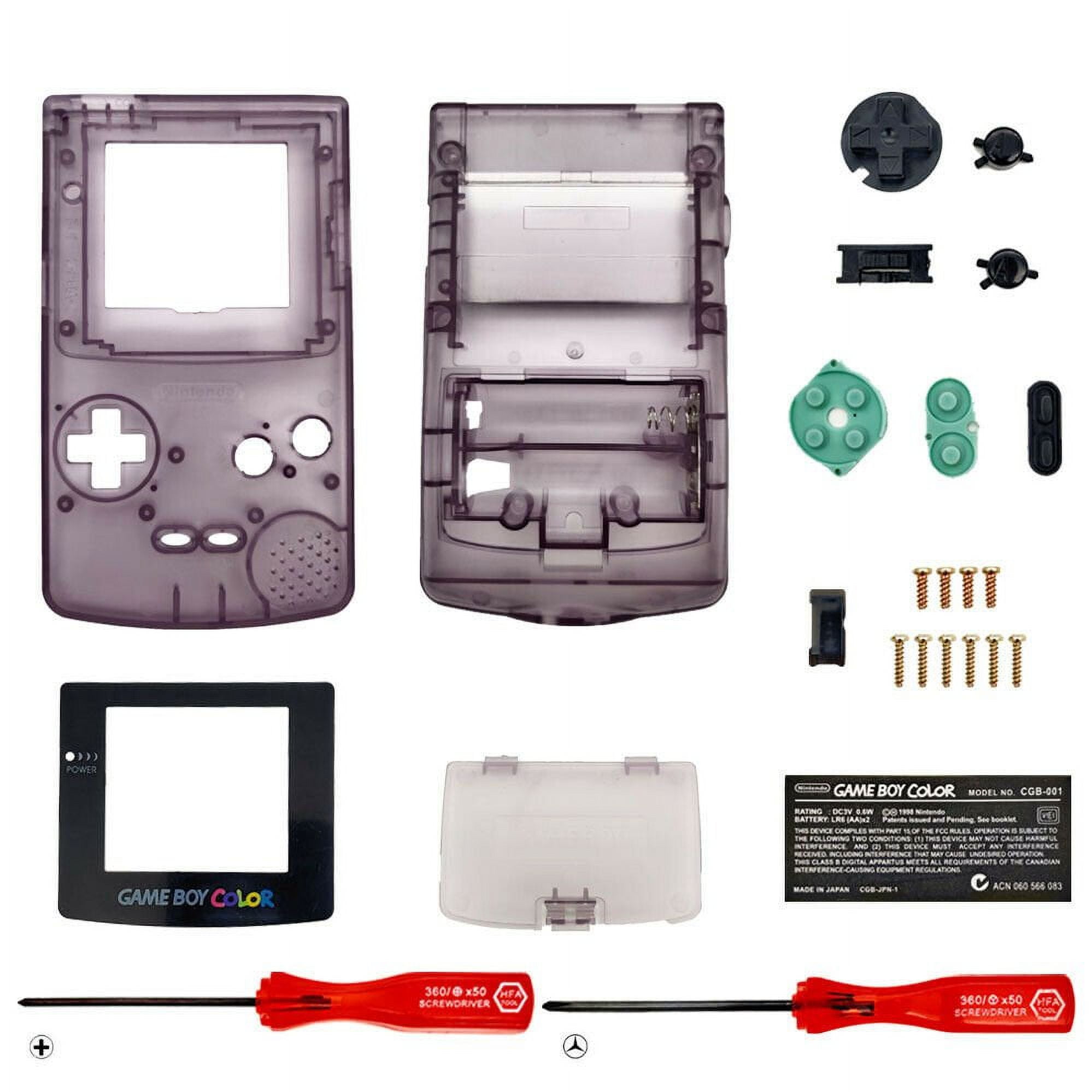 Housing Shell for Nintendo Game Boy Color GBC Replacement Screen Atomic ...