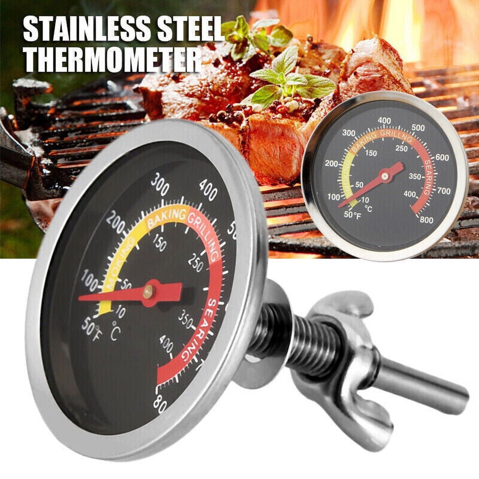 BBQ Smoker Grill Temperature Gauge, Barbecue Thermometer, Oven Pit Temp ...