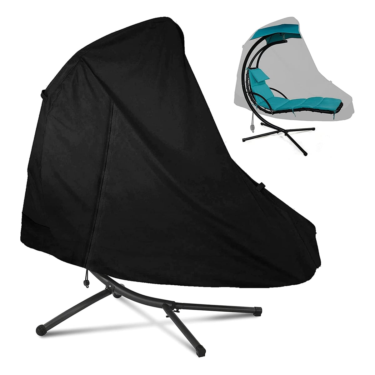 Housse Transat Suspendu Avec Fermeture Zipper,Cover Bain De Soleil Suspendu Iimpermable, Coupe ...