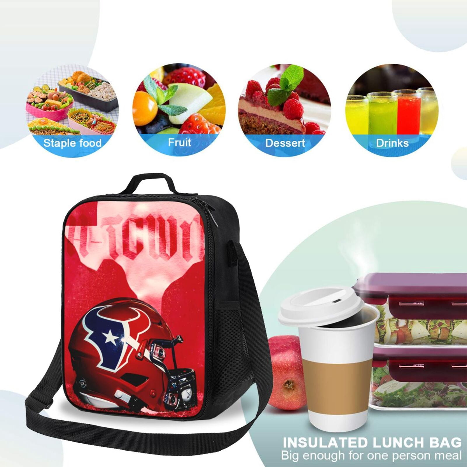 Houston 2026 Custom Lunch Box, Multifunctional Cooler Insulated Lunch ...