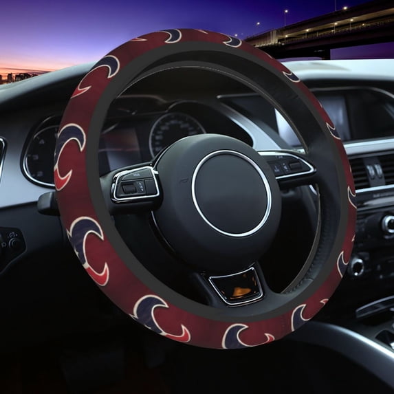 Houston America Football Team-Inspired Steering Wheel Cover - Non-Slip ...