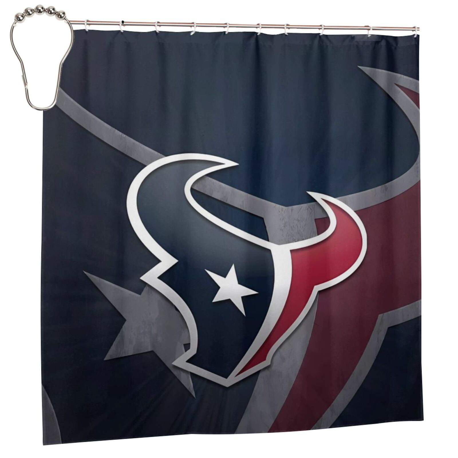 Houston America Football Team-Inspired Waterproof Shower Curtain ...