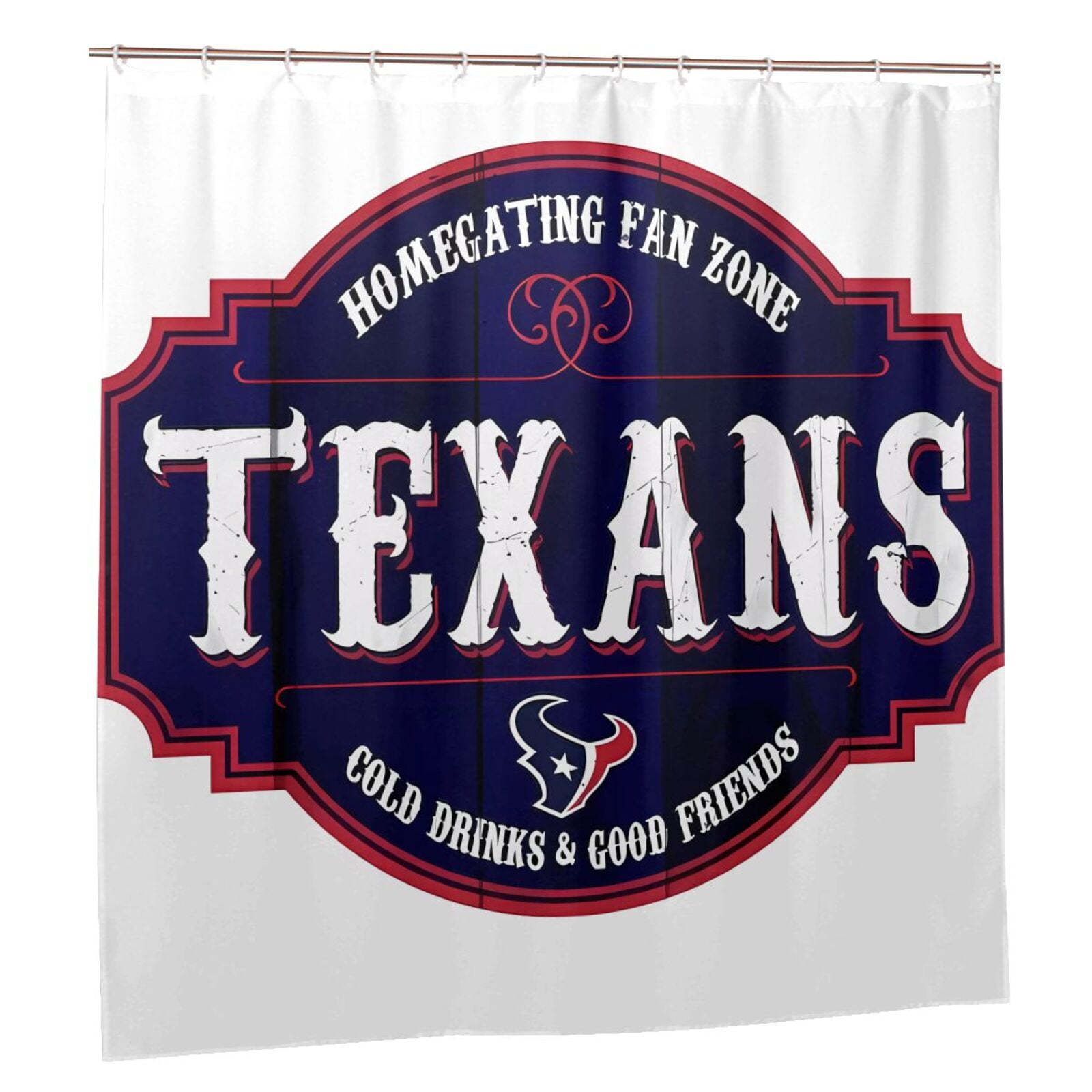 Houston America Football Team-Inspired Waterproof Shower Curtain ...